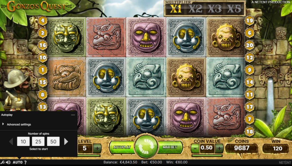 Gonzo's Quest Slot by NetEnt: Free Play Gonzo Quest Demo Mode