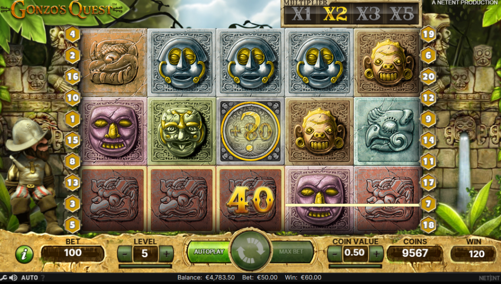 Gonzo's Quest Slot by NetEnt: Free Play Gonzo Quest Demo Mode